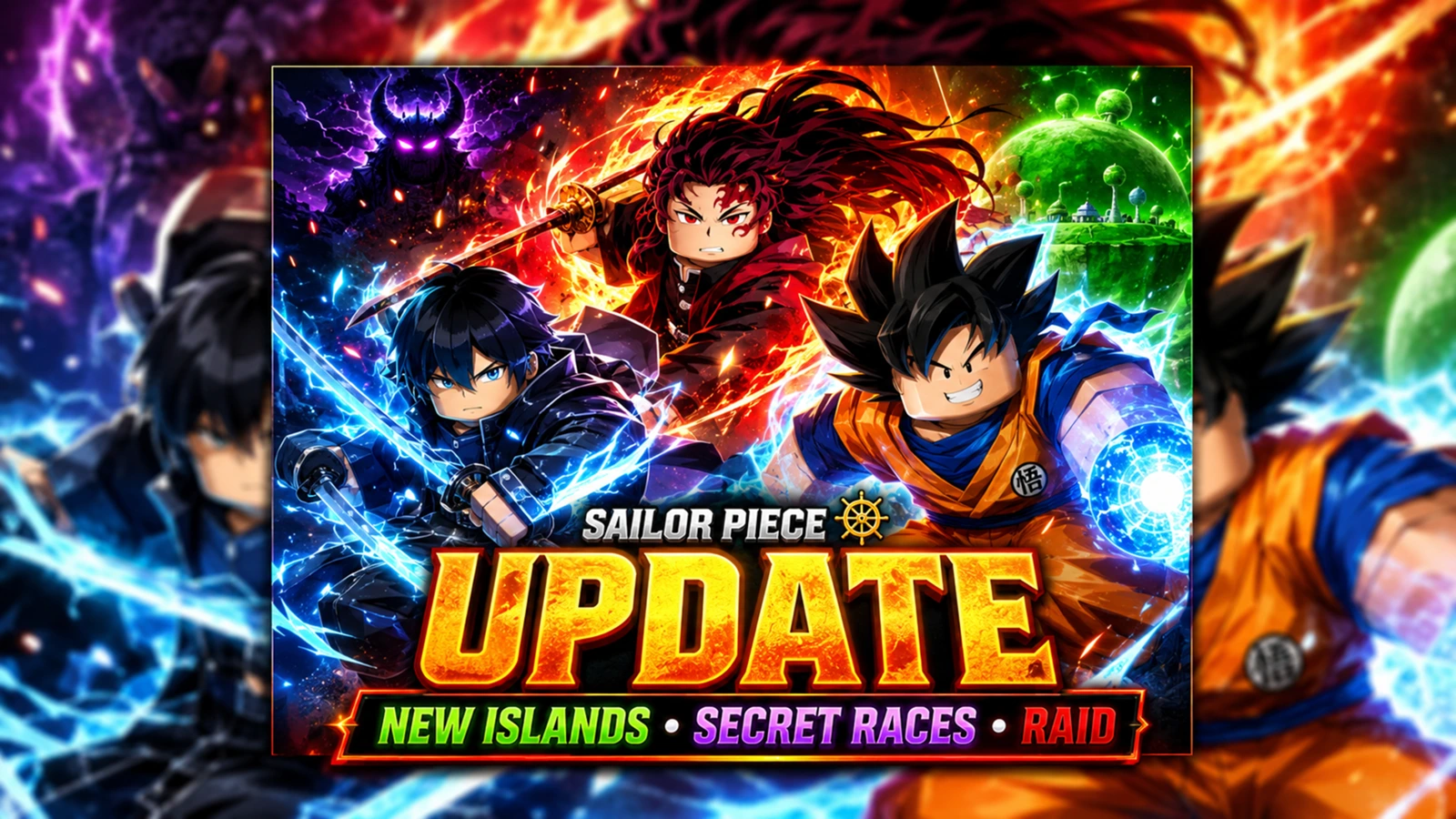 Sailor Piece Update Live – Demon Slayer Island, Namek Island, Secret ...