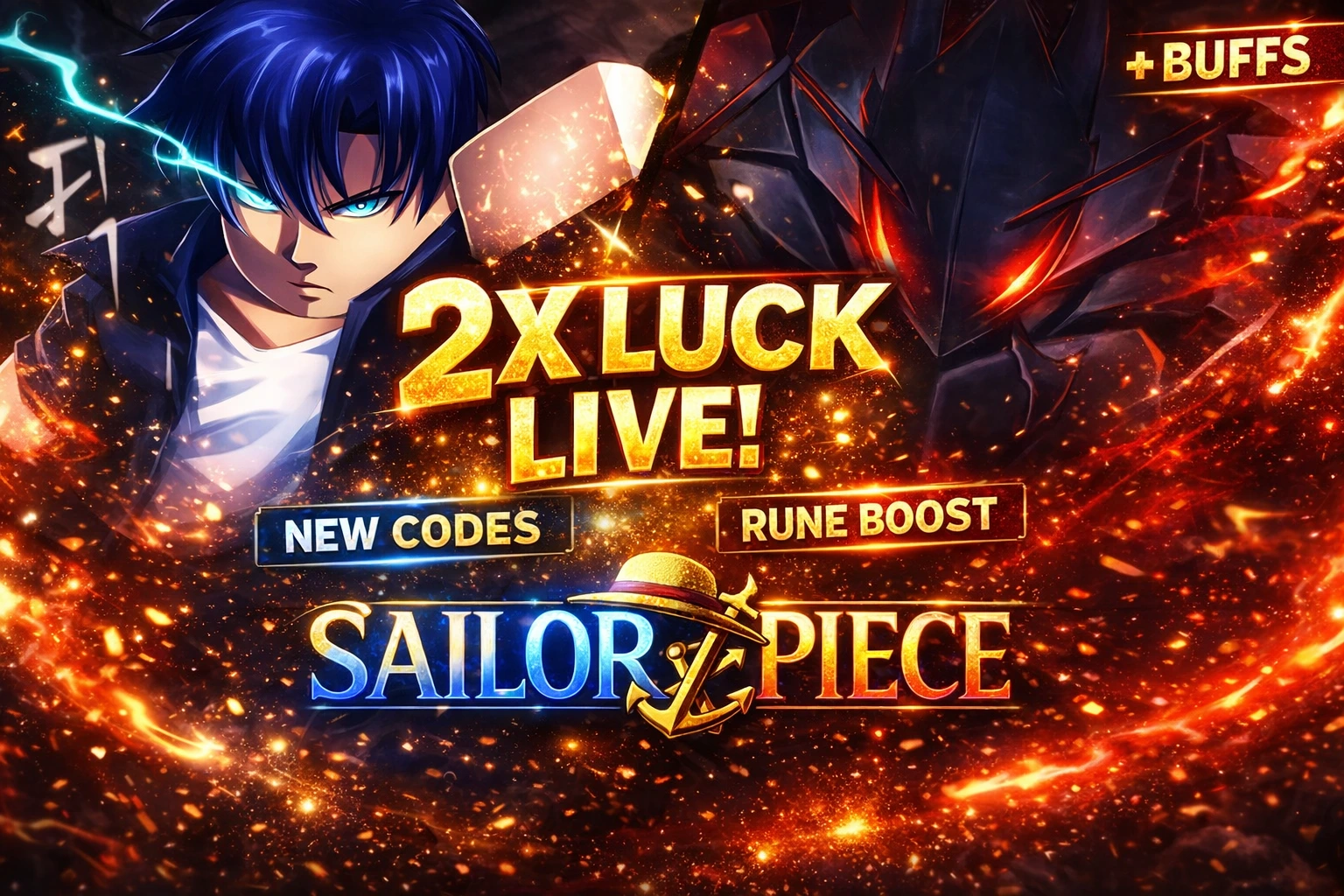 Sailor Piece Update Drops 2x Luck Event, New Codes, Major Buffs ...